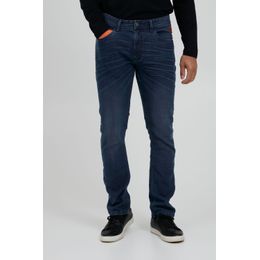 5-Pocket-Jeans Blend "BHTaifun", Herren, Gr. 31, L&auml;nge 34, clear blau, Jeans, 98% Baumwolle, 2% Elasthan, unifarben, slim fit lang, Jeans 5-Pocket-Jeans, Denim Hose mit leichten Washed-Out Effekten