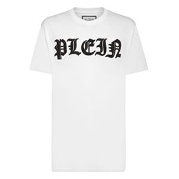 T-Shirt Philipp Plein "Gothic Plein", Jungen, Gr. S, 01, wei&szlig;, Obermaterial: 100% Baumwolle, Shirts T-Shirt