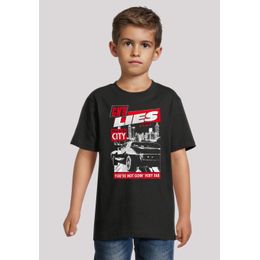 T-Shirt F4NT4STIC "Guns N' Roses Lies City Rock Music", Mädchen, Gr. 122/128, schwarz, Obermaterial: 100% Baumwolle, regular fit, Rundhals, ohne Bündchen, Shirts T-Shirt, Premium Qualität