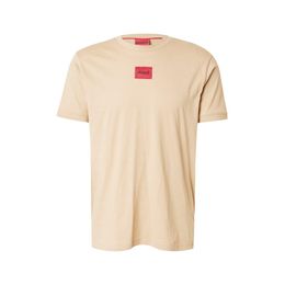 Hugo T-Shirt 'Diragolino212' Herren Gr&ouml;&szlig;e M sand / knallrot / schwarz