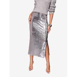 Lipsy Skirt female Silver size 18