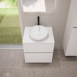 evineo ineo5 evo Unterschrank B: 60 cm mit 2 Ausz&uuml;gen, ineo3 Waschtisch &Oslash; 37 cm wei&szlig; matt,, BE0956WM+BE0962WM+BE0931WM,