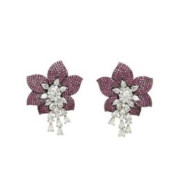 Avant-garde Paris Earrings 'Dariata' female Purple size One Size
