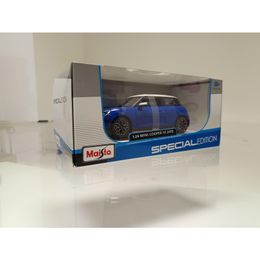 Maisto Mini Cooper SE blau 1:24 Modellauto Sammlermodell Elektromobilit&auml;t Diecast