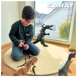 Karat homeliving Kinderspielteppich Crocodile Rund Creme