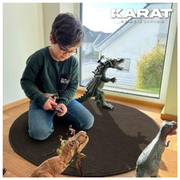 Karat homeliving Kinderspielteppich Crocodile Rund Schlamm