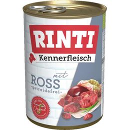 Rinti Kennerfleisch Ross 12 x 400 g Nassfutter fÃ¼r Hunde
