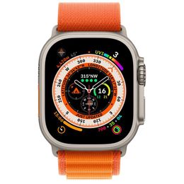 Apple Watch Ultra 2 (2023) GPS + Cellular 49 mm - Titan Titan Natur - Alpine loop Orange