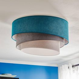 Duolla Deckenlampe Pastell Trio 60cm t&uuml;rkis/grau/hellgrau