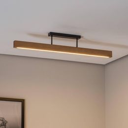 TK Lighting LED-Holzdeckenleuchte Teo, kiefer, 96 cm, 3000 K