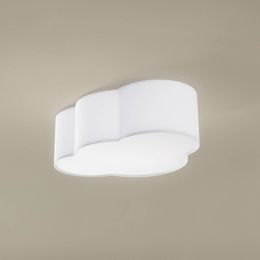 TK Lighting Deckenleuchte Cloud, Textil, 41 x 31 cm, wei&szlig;