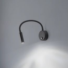 TK Lighting Wandlampe Lagos, 45 cm, schwarz, Leselampe, verstellbar, G9