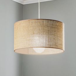 Duolla H&auml;ngelampe Jute cylinder naturbraun &Oslash;40cm 1-flg.