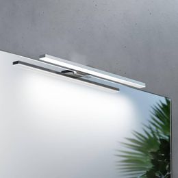 MCJ LED-Spiegelleuchte Triga IP44, chrom, 40cm, 4.000K