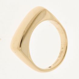 Fossil Goldfarbener Ring aus Edelstahl