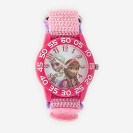 Disney Pink-lilafarbene Armbanduhr mit Frozen-Motiv