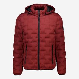 Casamoda Rote Steppjacke mit abnehmbarer Kapuze