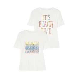 Beach Time Shirt Damen Gr&ouml;&szlig;e XS mischfarben / wei&szlig;