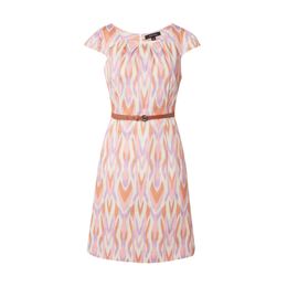 comma, COMMA Kleid Damen Gr&ouml;&szlig;e 36 beige / orange / pink Sommerkleid