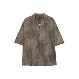 Pull&Bear Pull&bear Hemd Herren Gr&ouml;&szlig;e L beige / taupe / dunkelgr&uuml;n