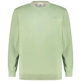 Gro&szlig;e Gr&ouml;&szlig;en s.Oliver Feinstrickpullover aus Baumwolle Farbe gr&uuml;n Gr&ouml;&szlig;e: 3XL