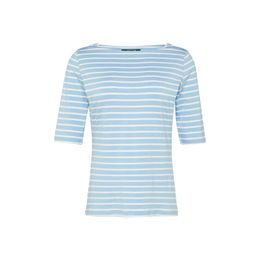 comma, COMMA T-Shirt Damen Gr&ouml;&szlig;e XS hellblau / wei&szlig;