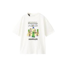 Mango Kids Shirt 'MINECRAW' boy White size 5-6