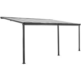 Terrassendach Konifera, B:495cm T:300cm, grau, Aluminium, Polycarbonat (PC), Terrassen&uuml;berdachungen, in verschiedenen Gr&ouml;&szlig;en