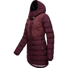 Ragwear Damen Winterjacke "Ashanta Block", rot, Gr. XL, Au&szlig;enmaterial: 100% Polyester; Innenfutter: 100% Polyester; Wattierung: 100% Polyester,