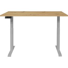 M&auml;usbacher Schreibtisch M&Auml;USBACHER, B:140cm, silber, B&uuml;ro, Tische, "Big System Office", Breite 140 cm, elektrisch h&ouml;henverstellbar