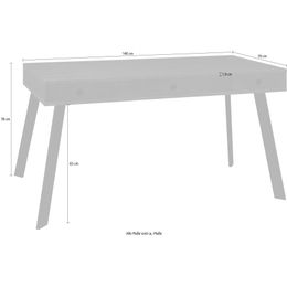 M&auml;usbacher Schreibtisch M&Auml;USBACHER, B:140cm H:65cm T:70cm, schwarz, B&uuml;ro, Tische, "Big System Office", Breite 140 cm
