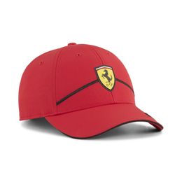 Puma Jungen Flex Cap "Ferrari Race Baseballcap Jugendliche", rot, unifarben, Obermaterial: 100% Polyester; Futter Vorderteil: 100% Polyester; Unter