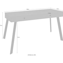M&auml;usbacher Schreibtisch M&Auml;USBACHER, B:108cm H:65cm T:50cm, grau, B&uuml;ro, Tische, "Big System Office", Breite 108 cm