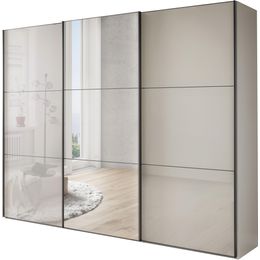 Schwebet&uuml;renschrank Wiemann, B:223cm H:236cm T:67cmchampagner, dekor, Schr&auml;nke, "Phoenix, Made in Germany, modernes Design, Highlight, Blickfang",
