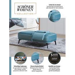 Sch&ouml;ner Wohnen Kollektion Hockerbank, B:120cm H:45cm T:70cm, beige, SCH&Ouml;NER WOHNEN-KOLLEKTION, 96% Polyester, 4% Polyacryl, Hocker, "Pearl - 5 Jahre Hersteller-Garantie, auch