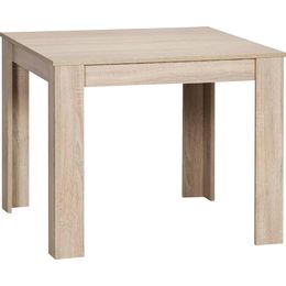 Esstisch ByLiving, B:90cm H:75cm T:90cm, braun, K&uuml;che, Tische, "Nepal", Breite 80/ 90/ 120 oder 140 cm, verschiedene Ausf&uuml;hrungen erh&auml;ltlich