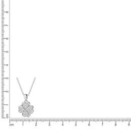 Celesta Damen Collierkettchen, 45cm, Silber 925 (Sterlingsilber), L: 45 B: 17,5mmwei&szlig;, Silber 925 (Sterlingsilber), B:17,5mm, Halsketten