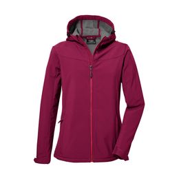 Killtec Damen Softshelljacke "KOS 179 WMN SFTSHLL JCKT 2", rosa, Gr. 36, Oberstoff: Oberseite: 90% Polyester, 10% Elasthan, R&uuml;ckseite: 100%
