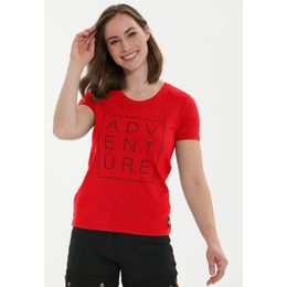 WHISTLER Damen T-Shirt "Pine", rot, Gr. 36, bedruckt, 100% Baumwolle, Shirts, mit trendigem Frontprint