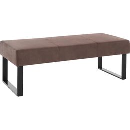 Sitzbank Home Affaire, B:140cm H:50cm T:62cm, braun, Polyester, Esszimmer, Sitzb&auml;nke, "Oliver"