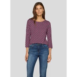 Rabe Damen Print-Shirt "T-Shirt"violett, Gr. 42, 92%Viskose, 8%Elastan, Shirts