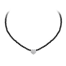 Celesta Damen Kette mit Anh&auml;nger, 51cm, Silber 925 (Sterlingsilber), L: 48 B: 3mmwei&szlig;, Silber 925 (Sterlingsilber), B:3mm, Halsketten