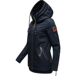 Navahoo Damen Outdoorjacke "Wekoo", blau, Gr. S, Oberstoff: 100% Baumwolle; Futter: 100% Polyester; &Auml;rmelfutter: 100% Polyester, Jacken, moderner