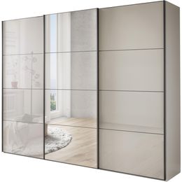 Schwebet&uuml;renschrank Wiemann, B:279cm H:236cm T:67cmchampagner, dekor, Schr&auml;nke, "Phoenix, Made in Germany, modernes Design, Highlight, Blickfang",