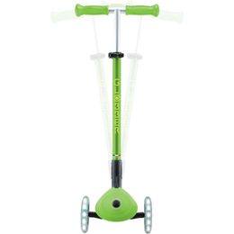 Globber Kinder Tretroller "Globber ELITE LIGHTS, mit Leuchtrollen"gr&uuml;n, B:28cm L:58cm, Roller