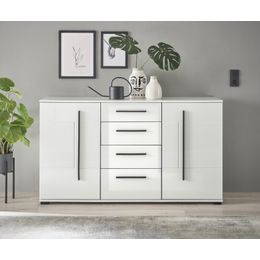 Sideboard Inosign, B:150cm H:86cm T:42cm, weiß, FSC-zertifizierter Holzwerkstoff, Wohnzimmer, Sideboards, "Cantara, moderner Schrank, Kommode in