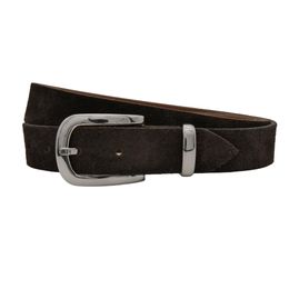 AnnaMatoni Damen Lederg&uuml;rtel "AnnaMatoni Damen Lederg&uuml;rtel in hochwertigem Velour Leder 3cm"mokka 690, Gr. 110, 100% Leder, G&uuml;rtel