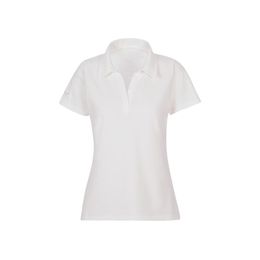 TRIGEMA Damen Poloshirt "TRIGEMA Poloshirt ohne Knopfleiste", wei&szlig;, Basic, Gr. XL, Piqu&eacute;, 100% Baumwolle, Shirts