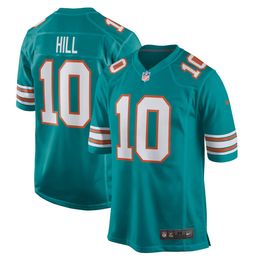 Nike Herren Footballtrikot "Nike Trikot Miami Dolphins NFL Alternate Game Jersey Hill 10", blau, Gr. M, 100% Polyester, Trikots