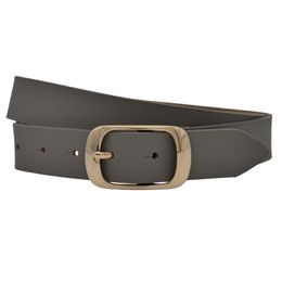 AnnaMatoni Damen Lederg&uuml;rtel "AnnaMatoni Damen Lederg&uuml;rtel in hochwertigem Veganem Nappa 3cm"grau 730, Gr. 90, 100% Leder, G&uuml;rtel